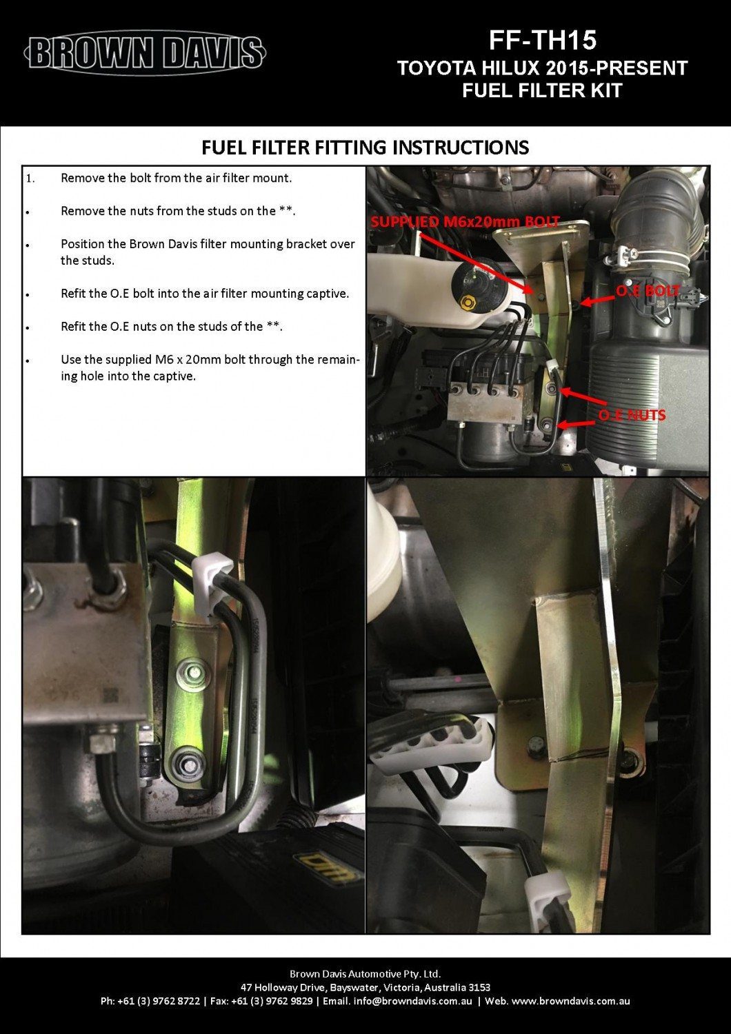 Nissan Navara NP300 (2015 – PRESENT) 150 Litre Replacement Long Range ...