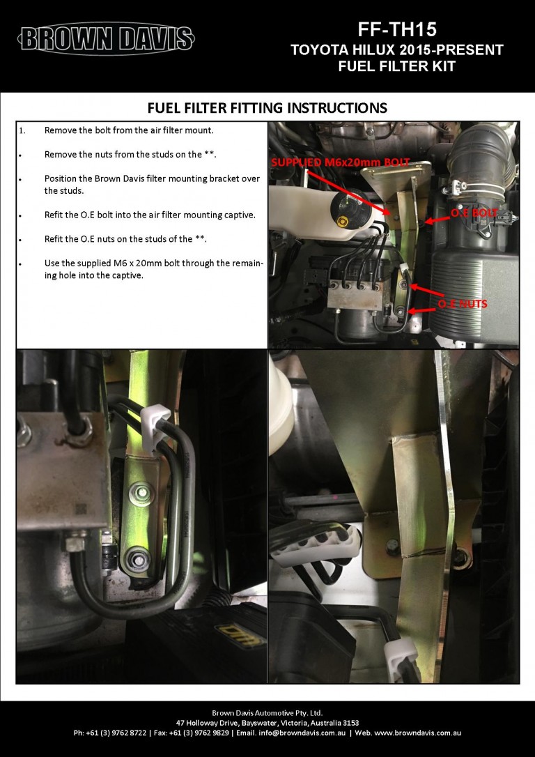 Ford Ranger PX (2011-PRESENT) Long Range Replacement Fuel Tank – Brown ...